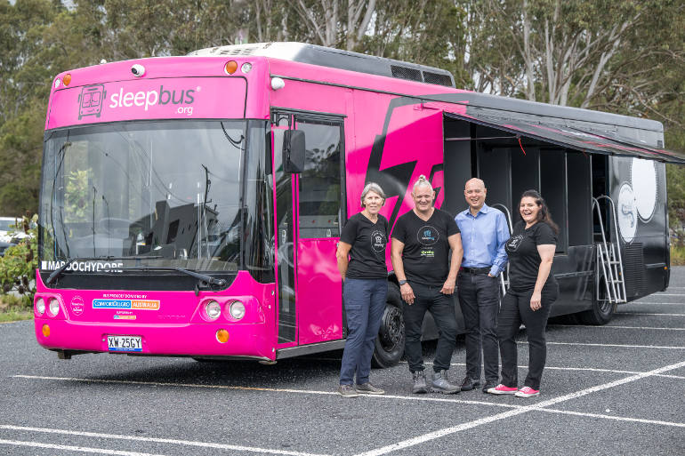 New 'PINK' sleepbus launches on Sunshine Coast - Fleet HV News
