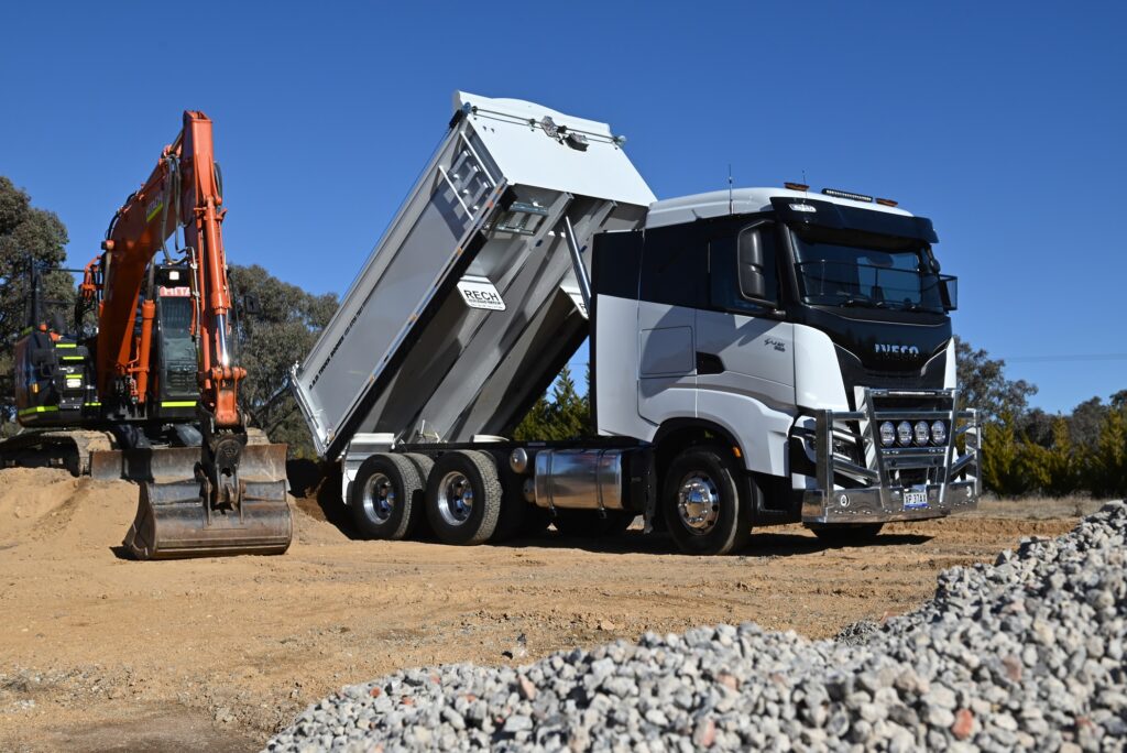 Rech Building Group powers up with S-Way tipper - Fleet HV News